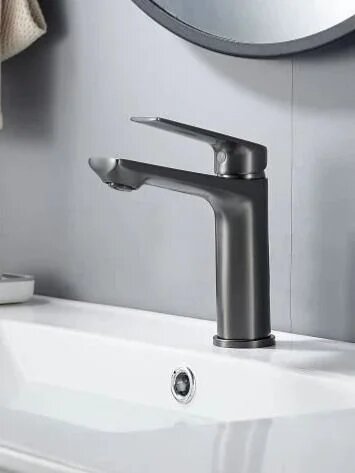 Cмеситель для раковины Knotlor KN-60/GM, графит