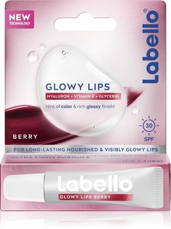Бальзам для губ Labello Glowy Lips Berry, ягодный, 10 мл, spf 30