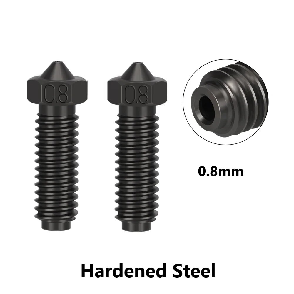 Горячий конец 0.8mm Hardened для Anycubic Kobra 2 (2шт)