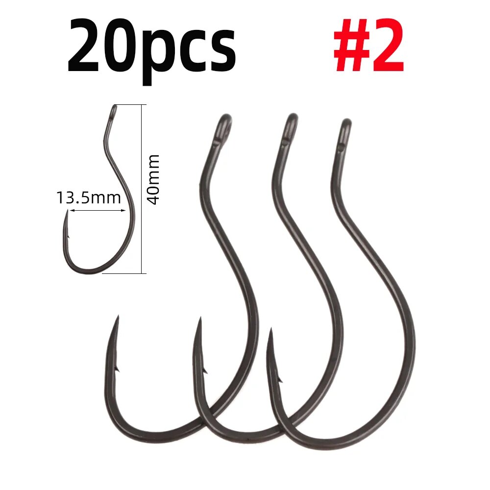 Крючки для креветок #2, 20pcs