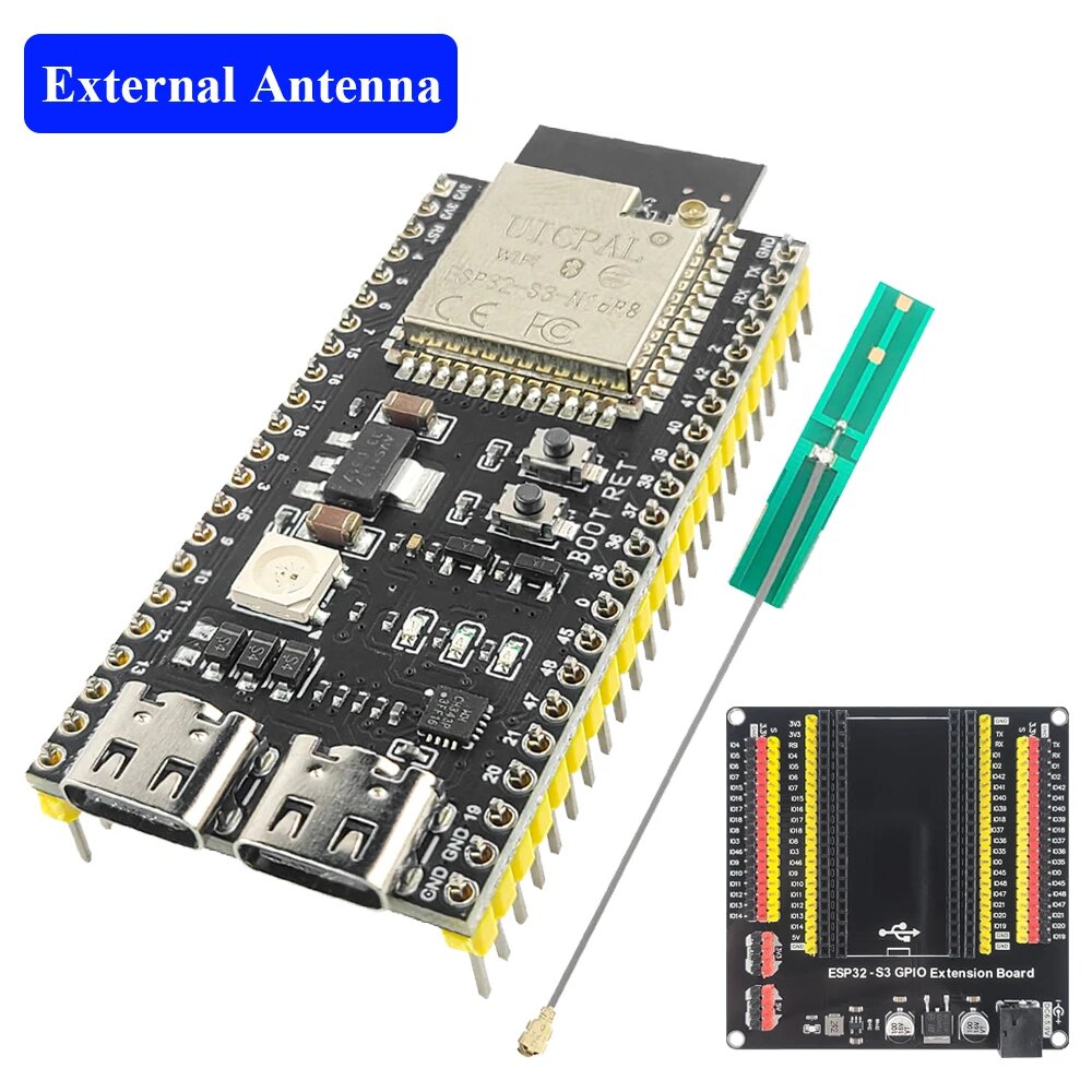 ESP32-S3 плата разработки с адаптерами 1pc, N16R8 IPEX KIT C