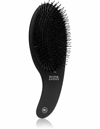 Расческа Olivia Garden Black Label CURVE Board&Nylon bristles, черный, 1 шт