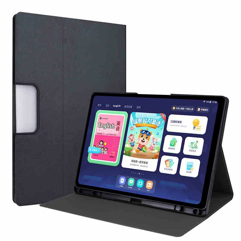 Чехол защитный для планшета Xunfei T30 Lite 12,5 дюйма, ударопрочный, полное покрытие, слот для стилуса, черный цвет