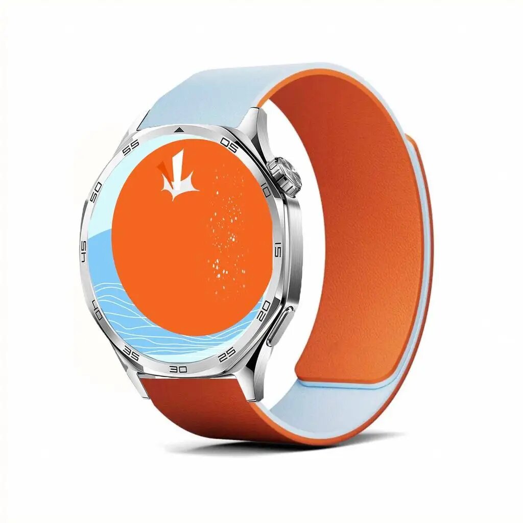 Smart Watch Amazfit с ремешком Light Blue-Orange