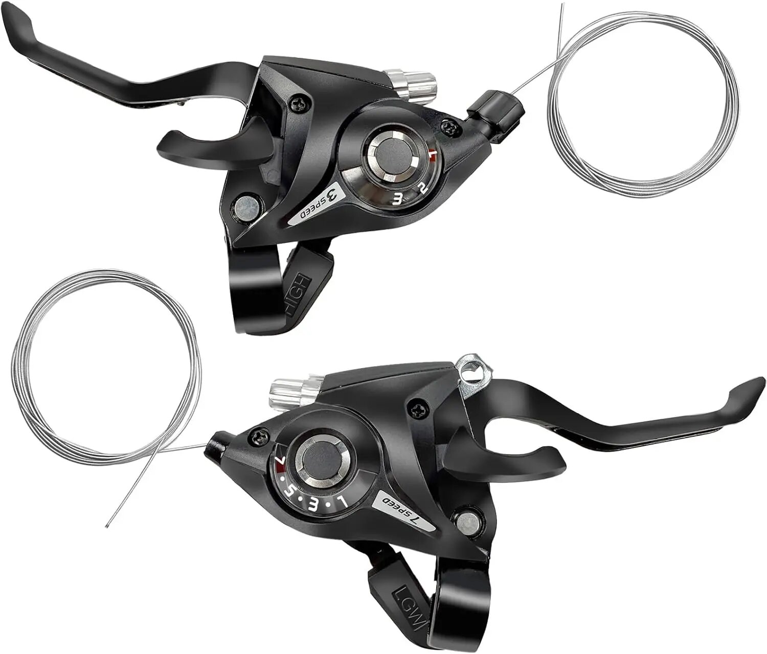 Переключатели скоростей ST-EF51 L3xR8, 3x7/8 скорости, черные