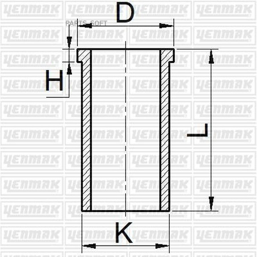 Гильза цилиндра YENMAK 5165400000 FIAT: 132 D -DUCATO 13/14; O93,000 MM STD
