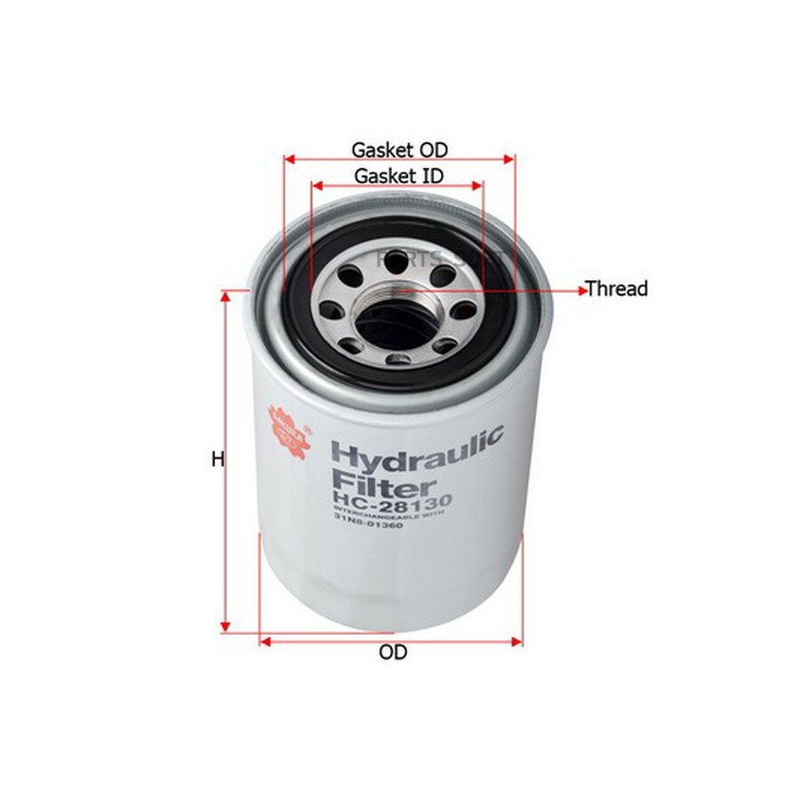 Фильтр гидравлический SAKURA HC28130 HYUNDAI/KIA