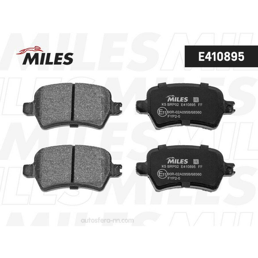 MILES E410895 Колодки тормозные DONGFENG GLORY 580/JETTA VS5/VS7/LIFAN MYWAY зад. LowMetallic