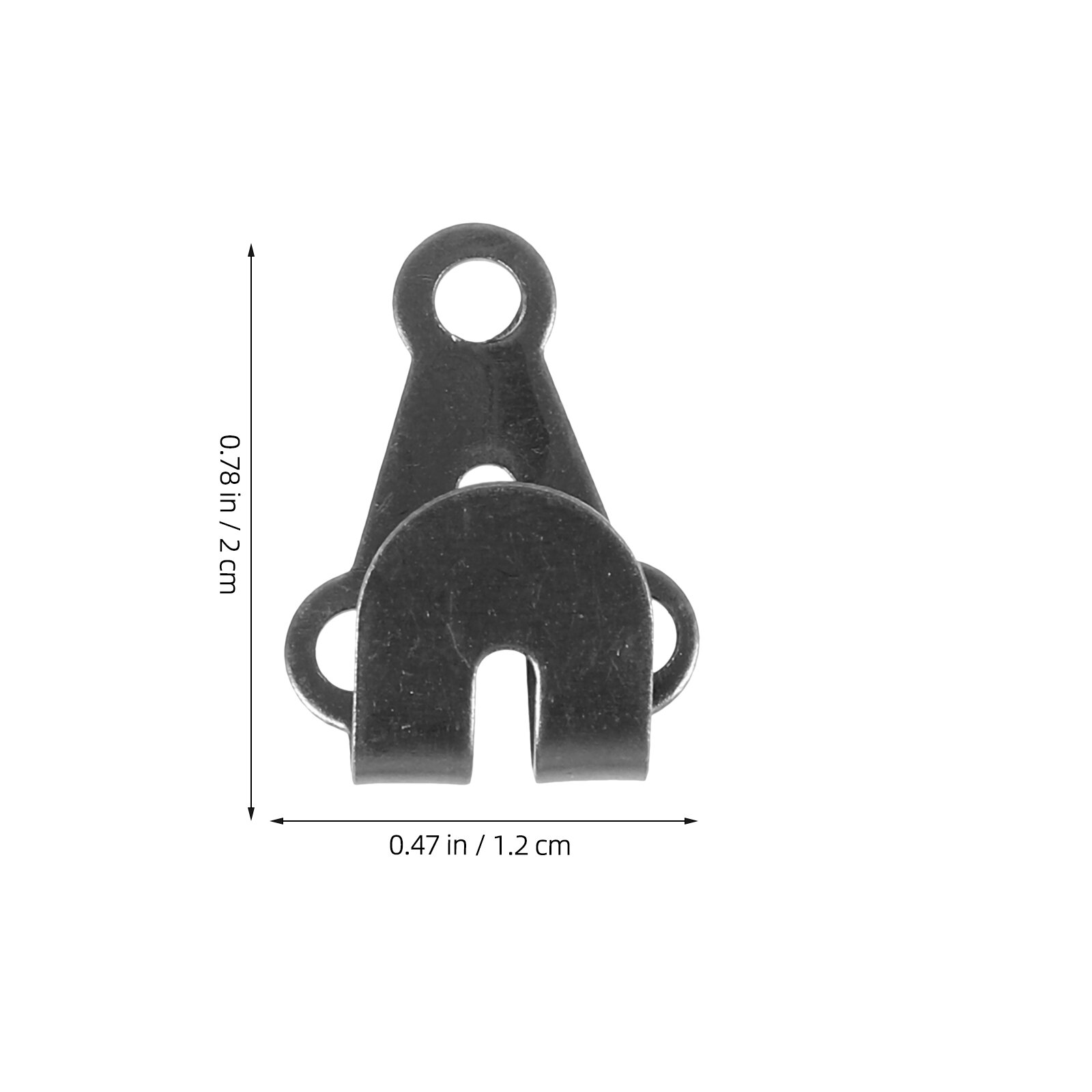 Металлические брючные крючки и планки для шитья, 10 комплектов