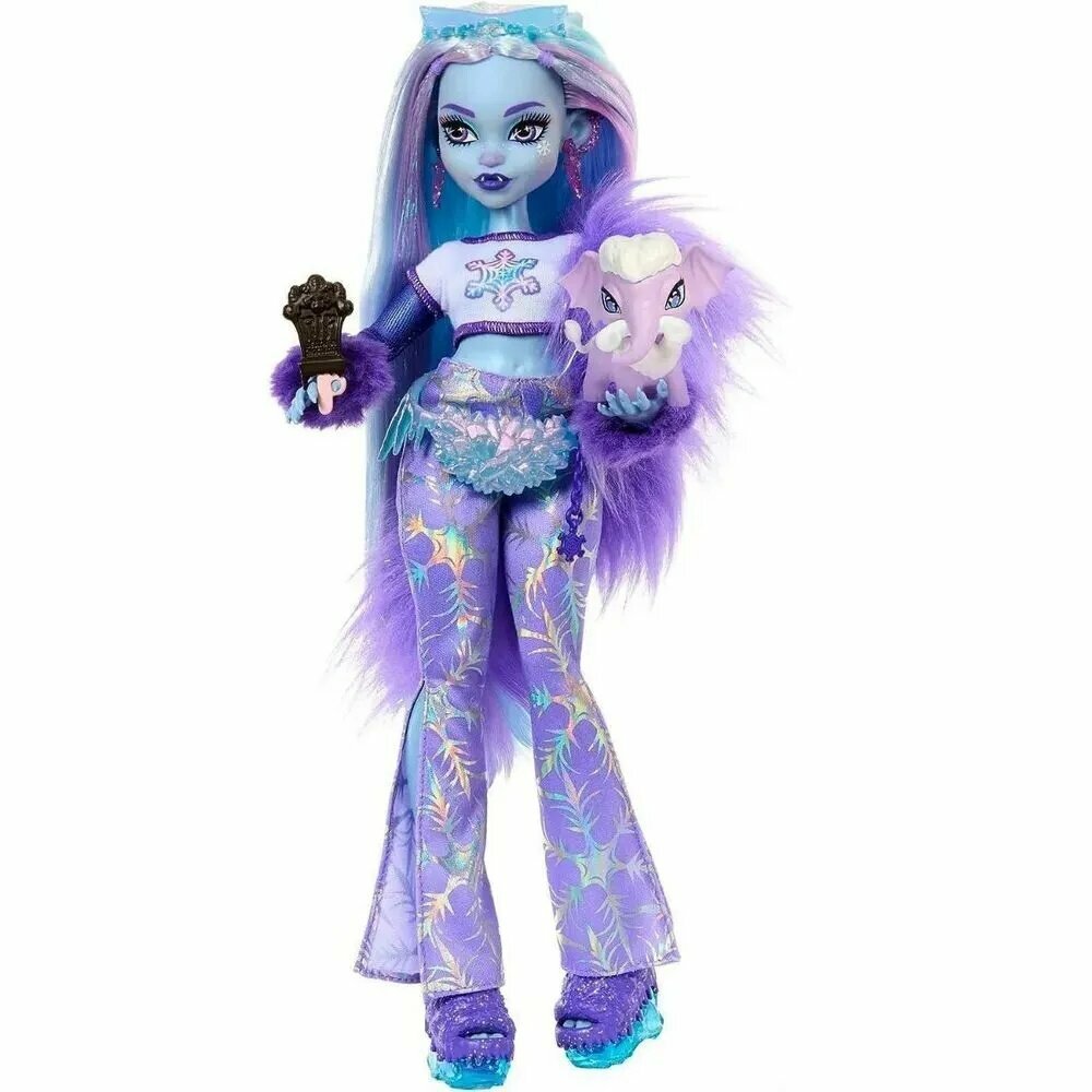 Кукла HNF64 Monster High Abbey Bominable with Tundra pet - Кукла Монстер Хай Эбби Боминейбл с питомцем