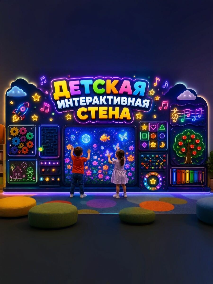 Детская интерактивная стена