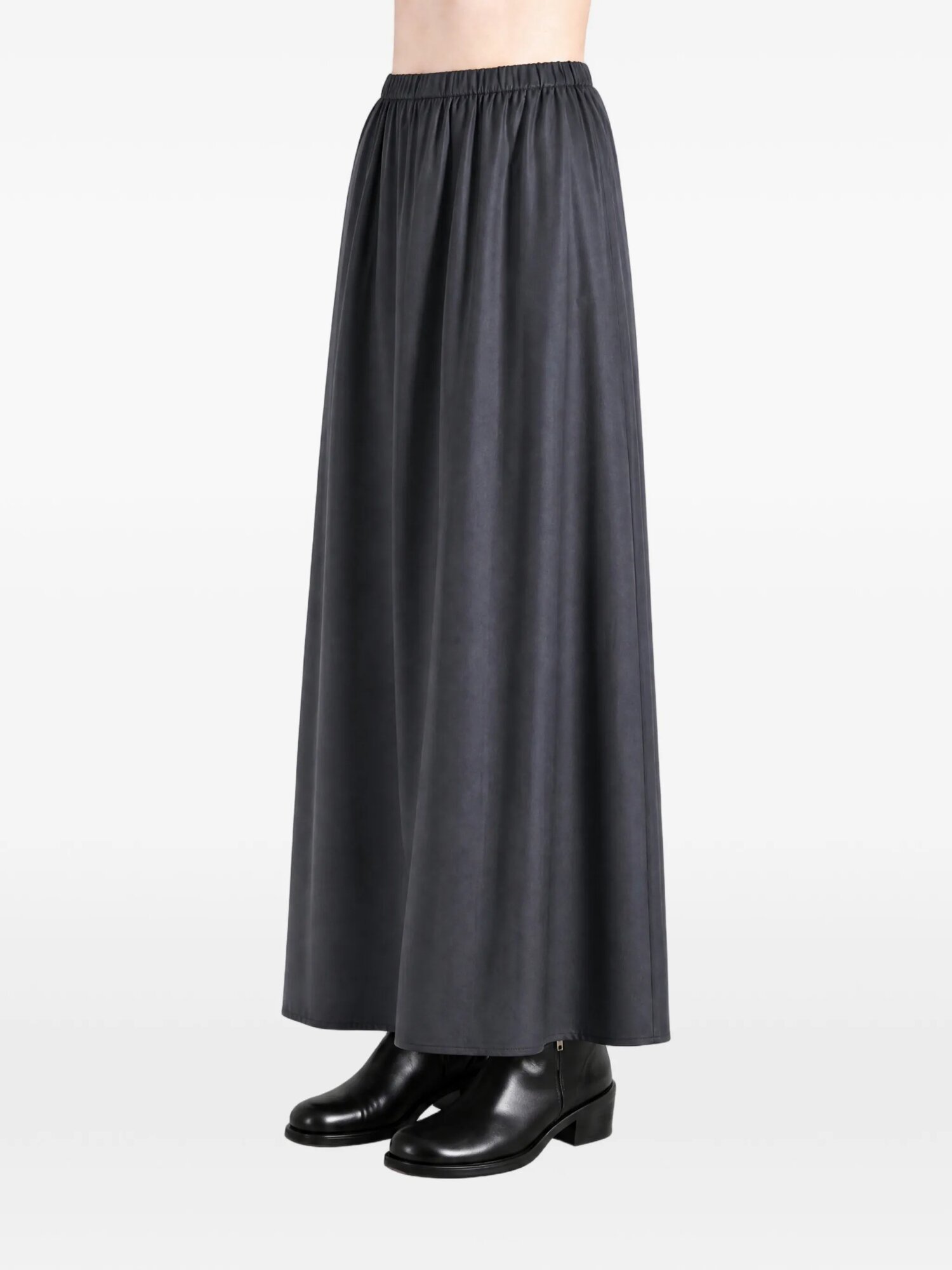Юбка AMOMENTO Gathered elasticated-waist skirt, размер 42, grey — фото 1