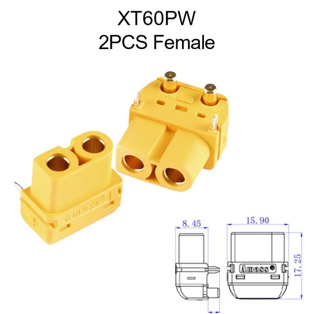 XT60PW Female коннектор 2шт