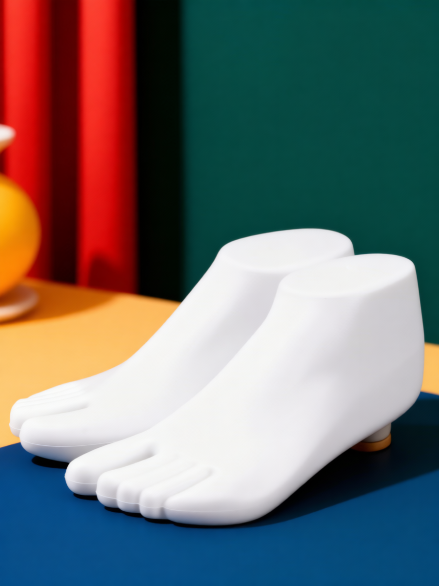 1 Pair Подставка Для Женской Обуви Из Пластика Белого Цвета 23.00X9.00X5.00Cm