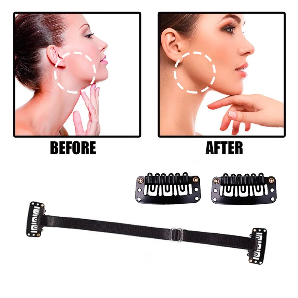 Невидимая лифтинг-лента для лица и шеи, черная, 240 32 мм