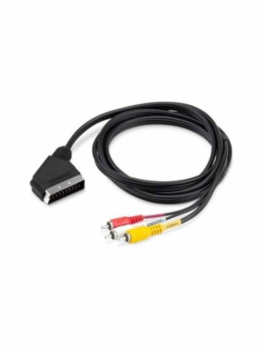 Кабель SCART x 3RCA -1м. — фото 1