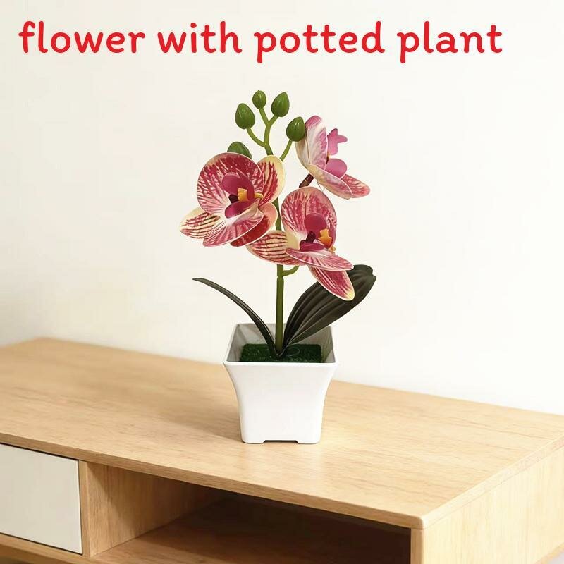 Orchid flower butterfly with durable plastic for house setup and outdoor arrangements, rose
