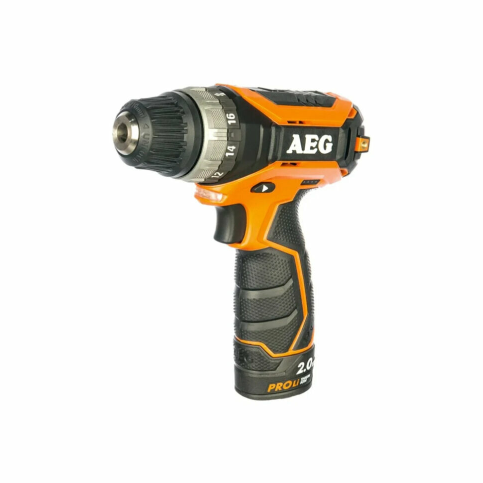 Дрель-шуруповерт аккумуляторная, 12 В, 34 Нм, Li-ion 2х2 Ач, AEG BS12C2 LI-202B, 4935448465, 671546