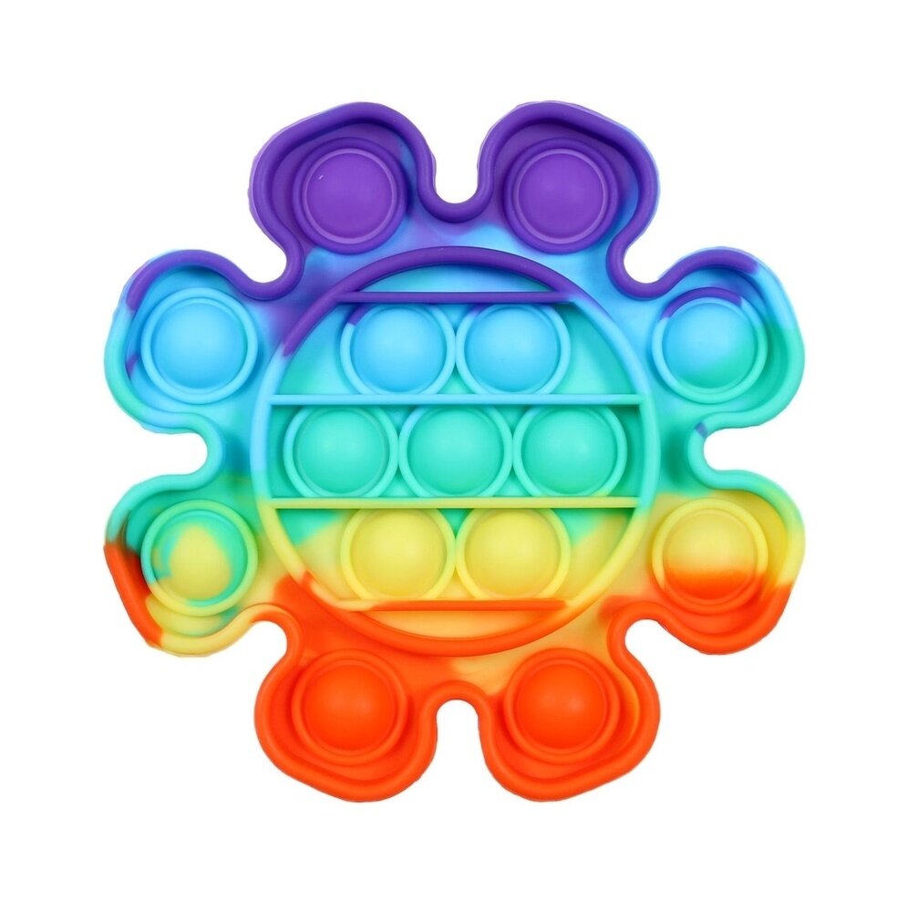 Игрушка-антистресс ND Play "Pop It Fidget", Цветочек радужный (MI766)