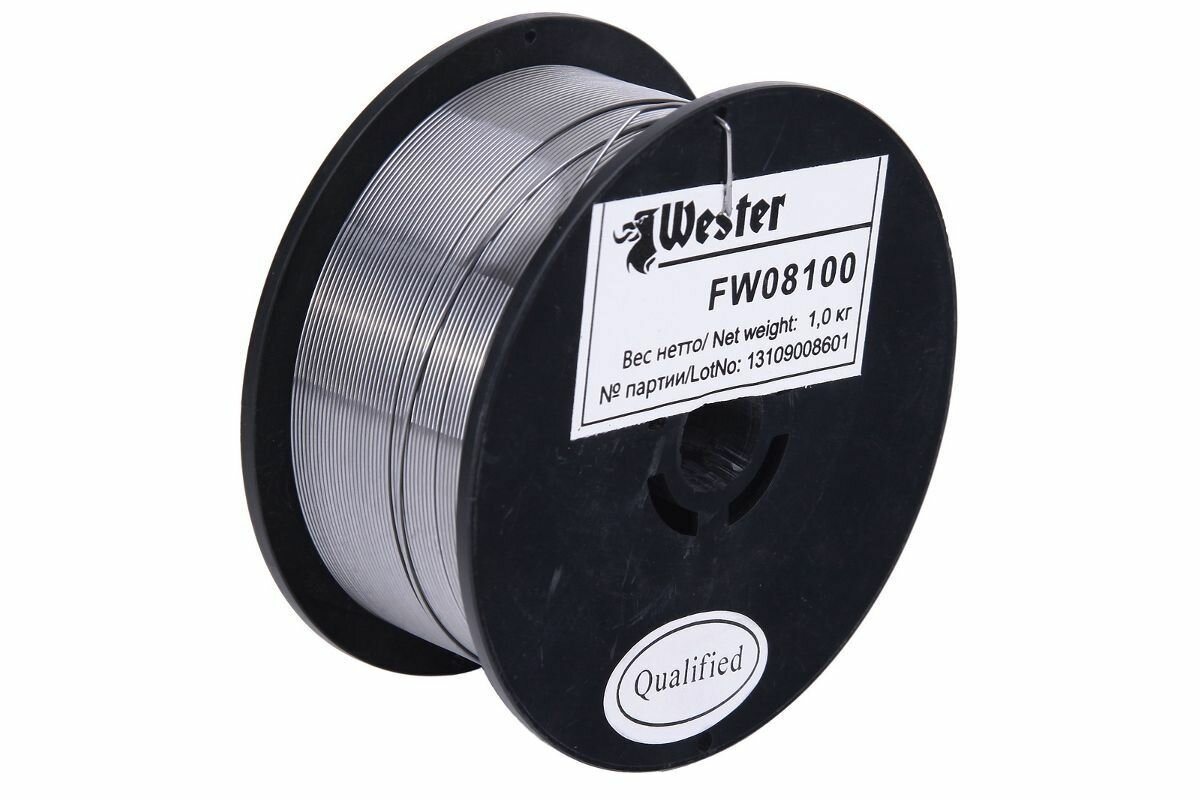 Проволока сварочная WESTER FW 08100 флюсовая 990-058 0.8мм, 1 кг