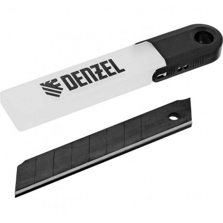 Лезвия Denzel 18 мм SK4 0,5 мм, супер острые, 5 штук