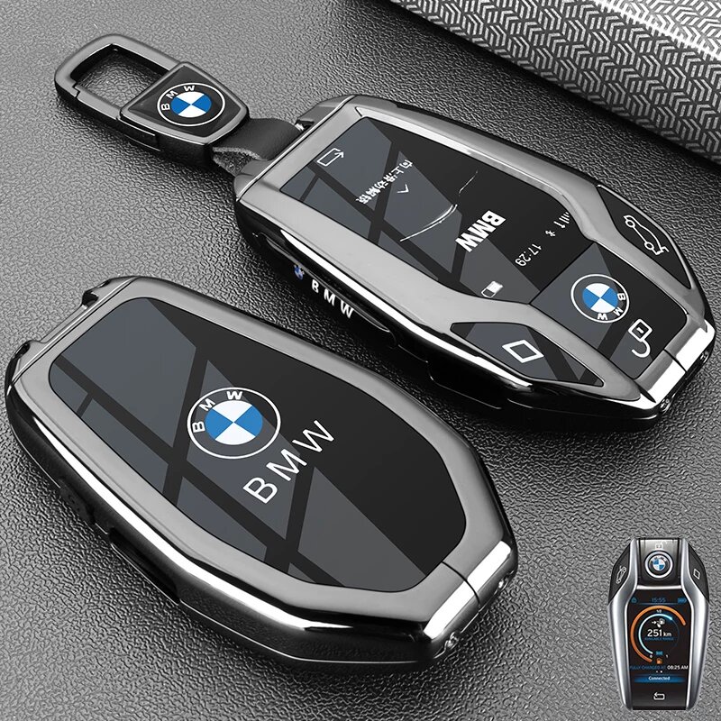 Ключевой брелок BMW с ЖК-экраном для 5-й серии 530/525, 3-й серии 325Li/330, 1-й серии 118i, i3, x3, x1, x5, черный
