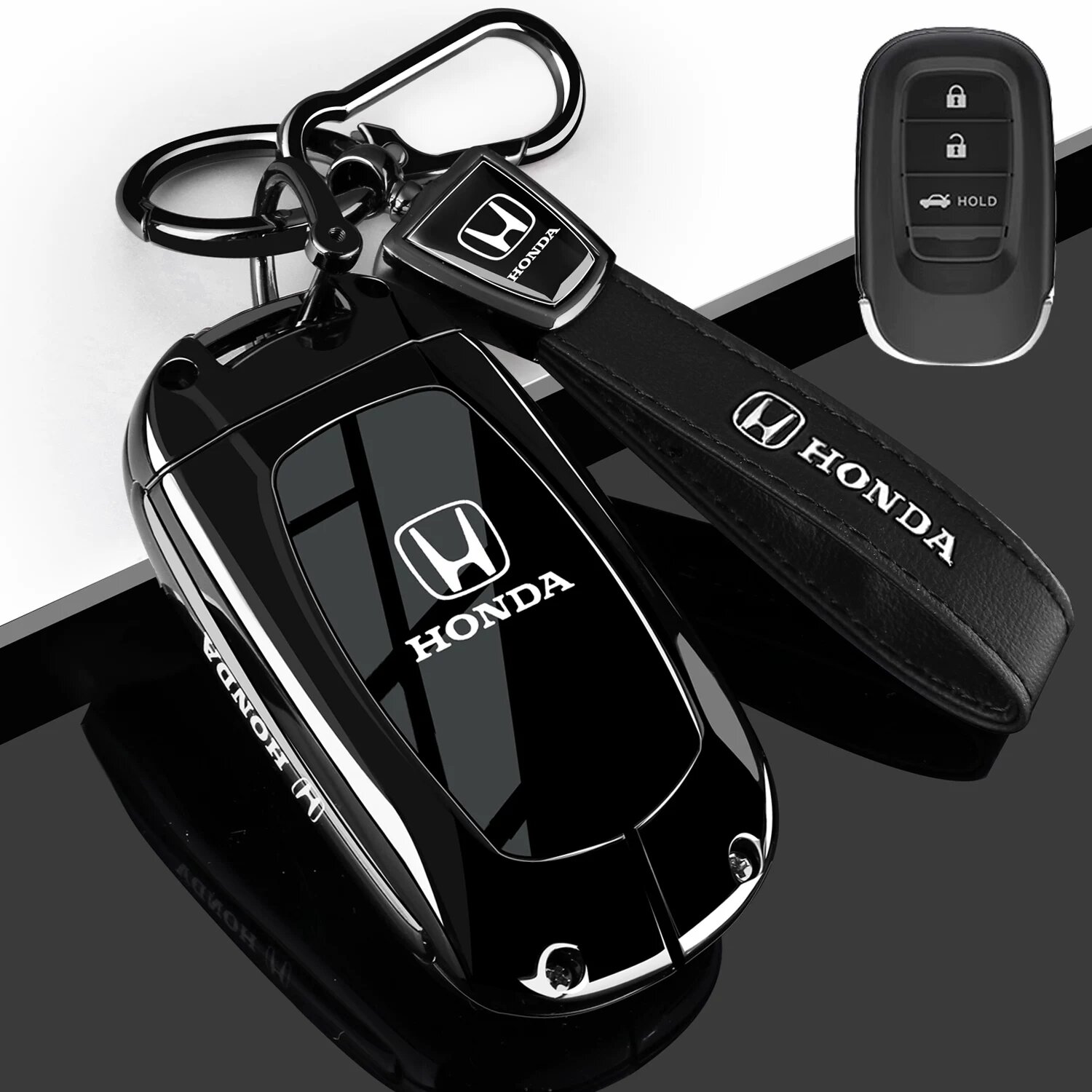 Чехол для ключа Honda Accord 2025 г. стиль A, браслет с застежкой, черный для автомобилей 10/11 поколения