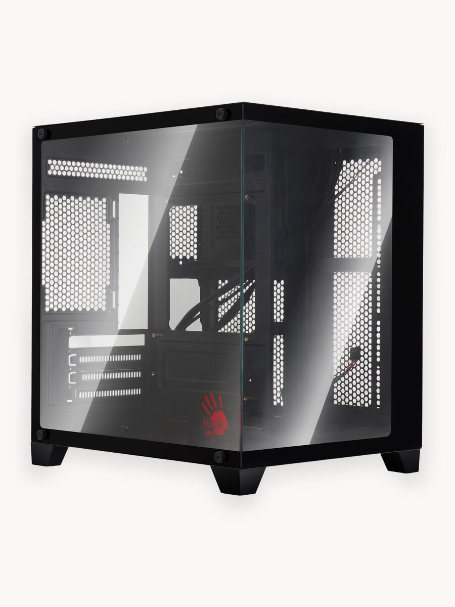 Корпус mATX BLOODY BD-CC105, Mini-Tower, без БП, черный [bd-cc105-bk]