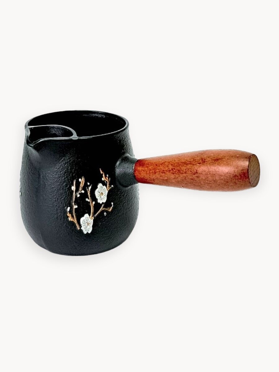 Турка чугунная со съемной ручкой, 600мл, для всех типов плит, цвет коричневый