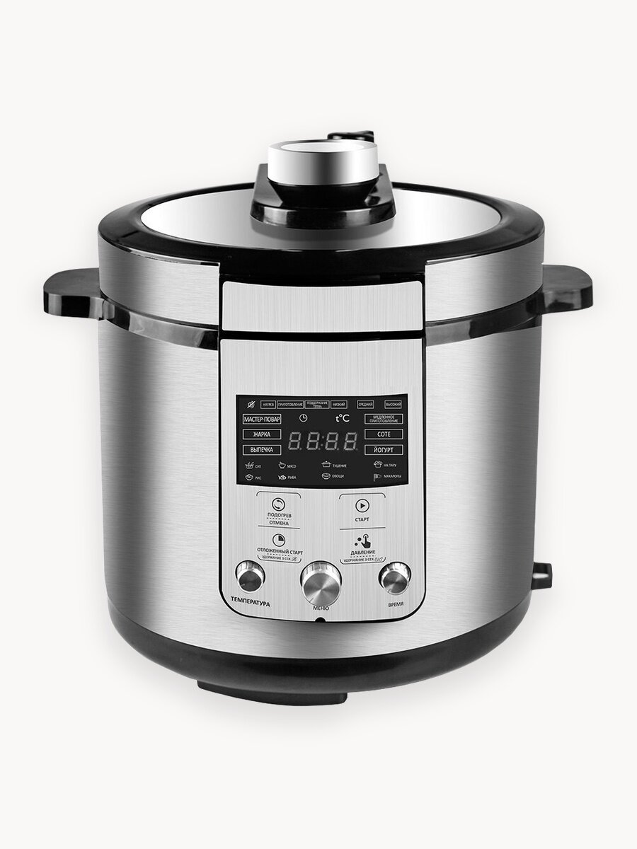 Скороварка-мультиварка Endever Vita-150 6 л, 1200 Вт, 14 программ, автоподогрев, книга рецептов, пароварка в комплекте