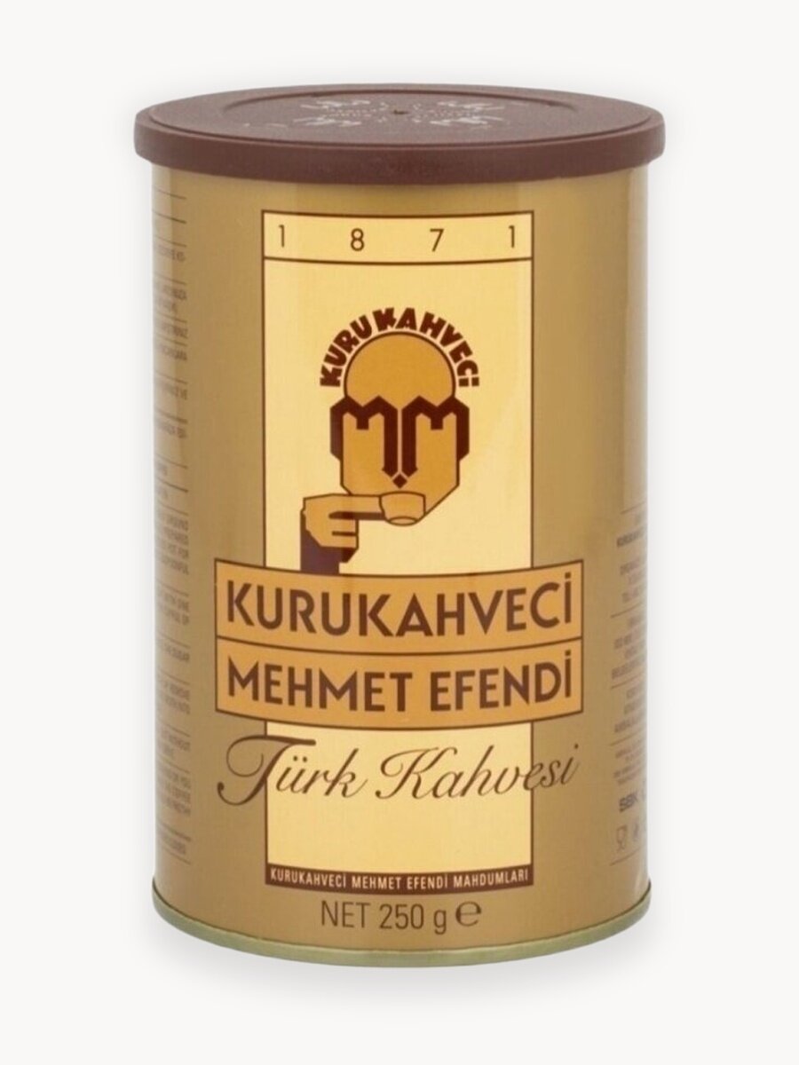 Кофе молотый в банке Kurukahvecı Mehmet Efendi, 250 гр, 1 шт