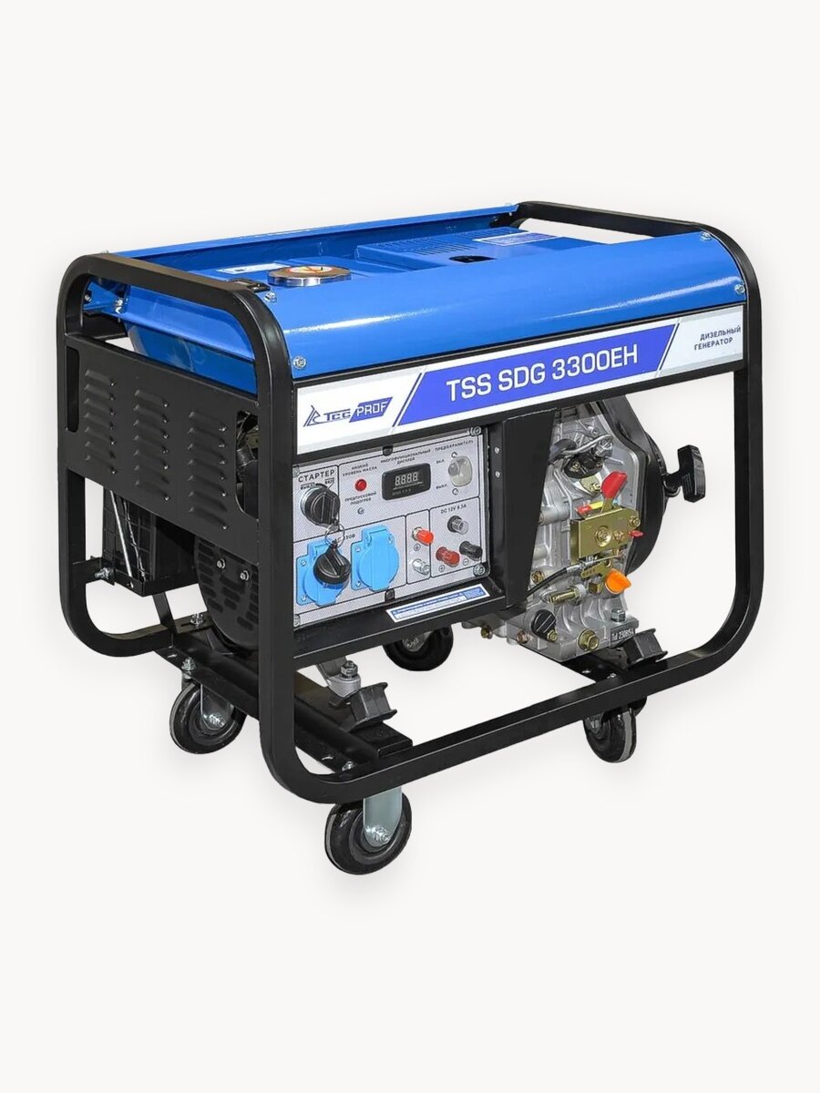Генератор дизельный электростанция 3-3.3 кВт SDG 3300EH (100044)