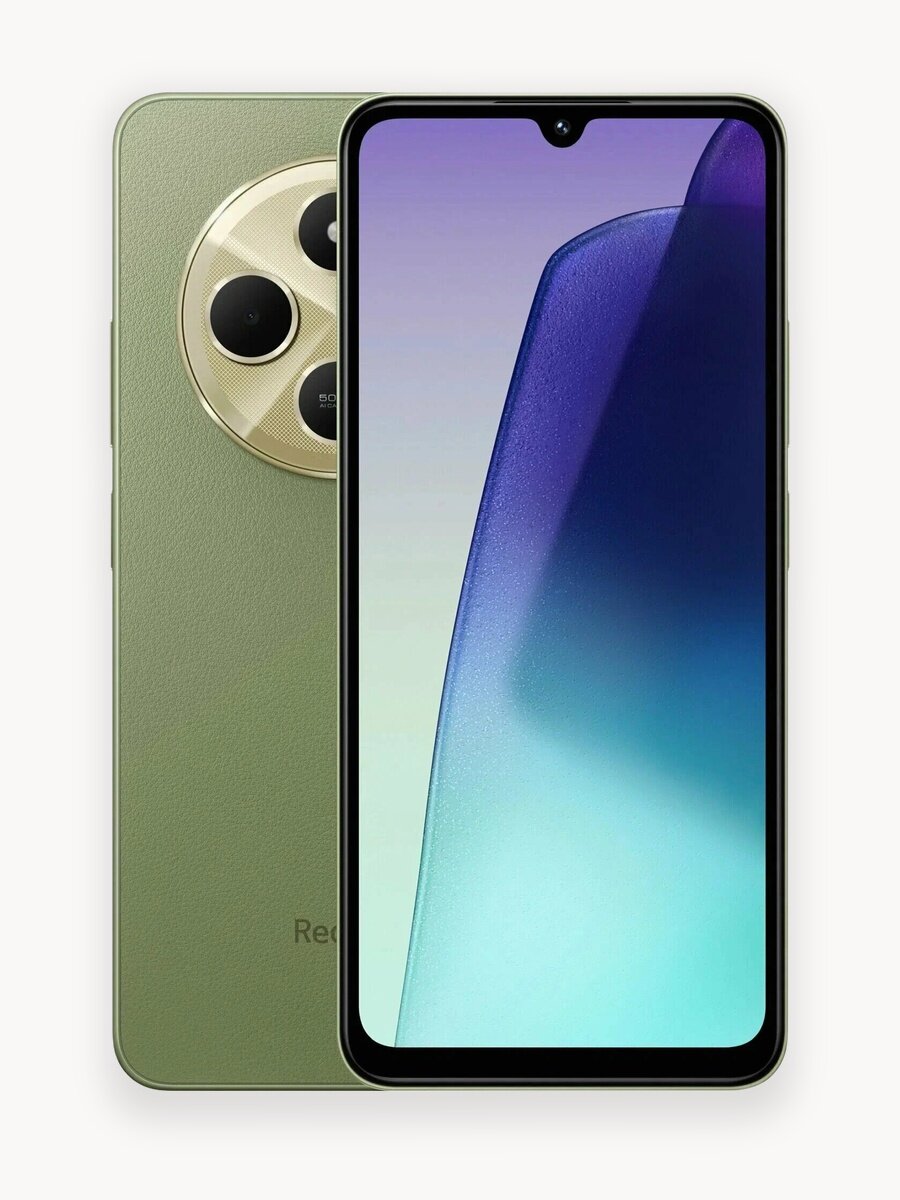 Смартфон Xiaomi Redmi 14C 4/64 ГБ, dual nano sim, Sage Green (Зелёный), CN, Русифицирован