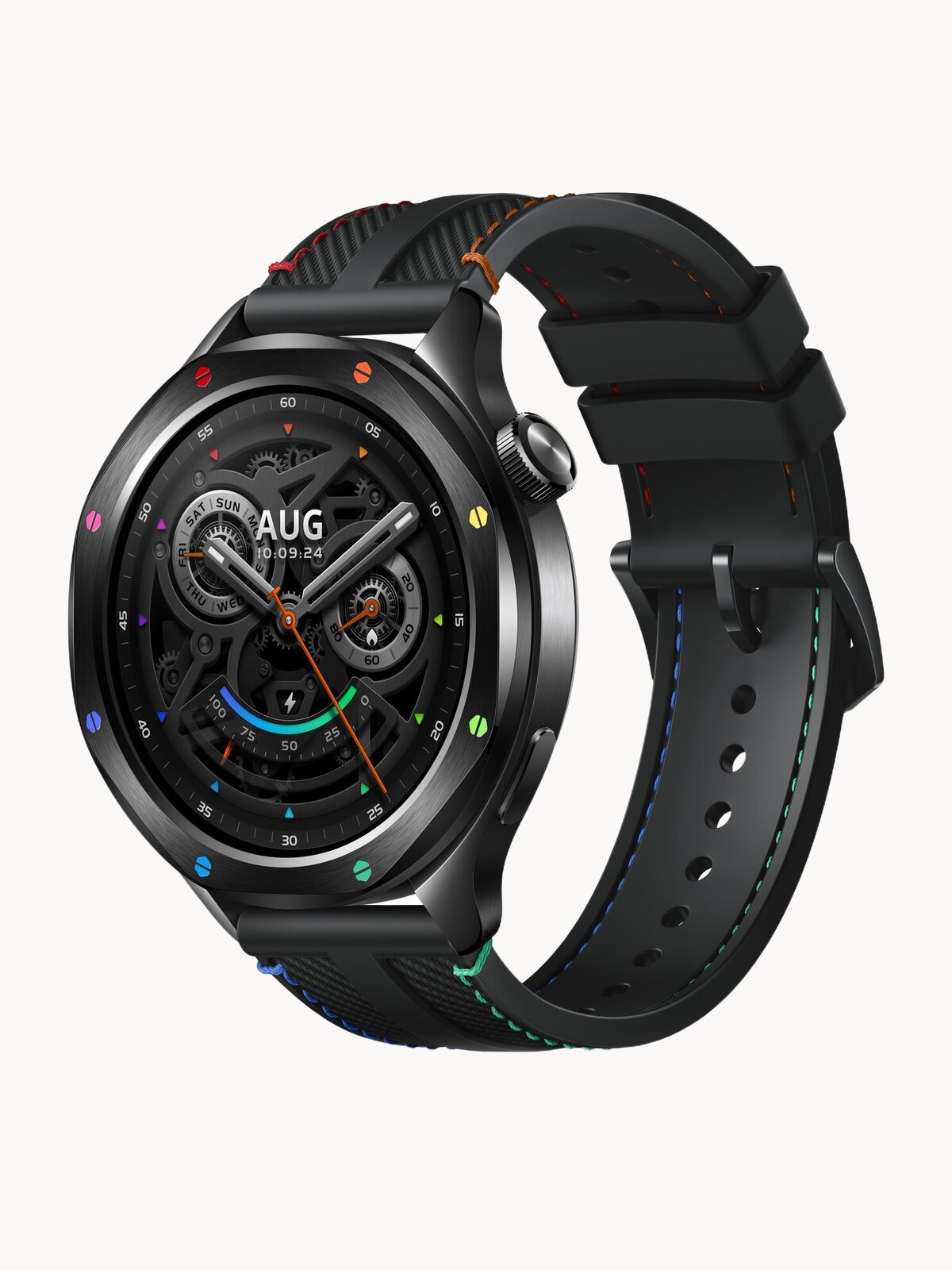Смарт-часы Xiaomi Watch S4 47мм 1.43" AMOLED Черная радуга (BHR9199GL)，EAC, Bluetooth Версия
