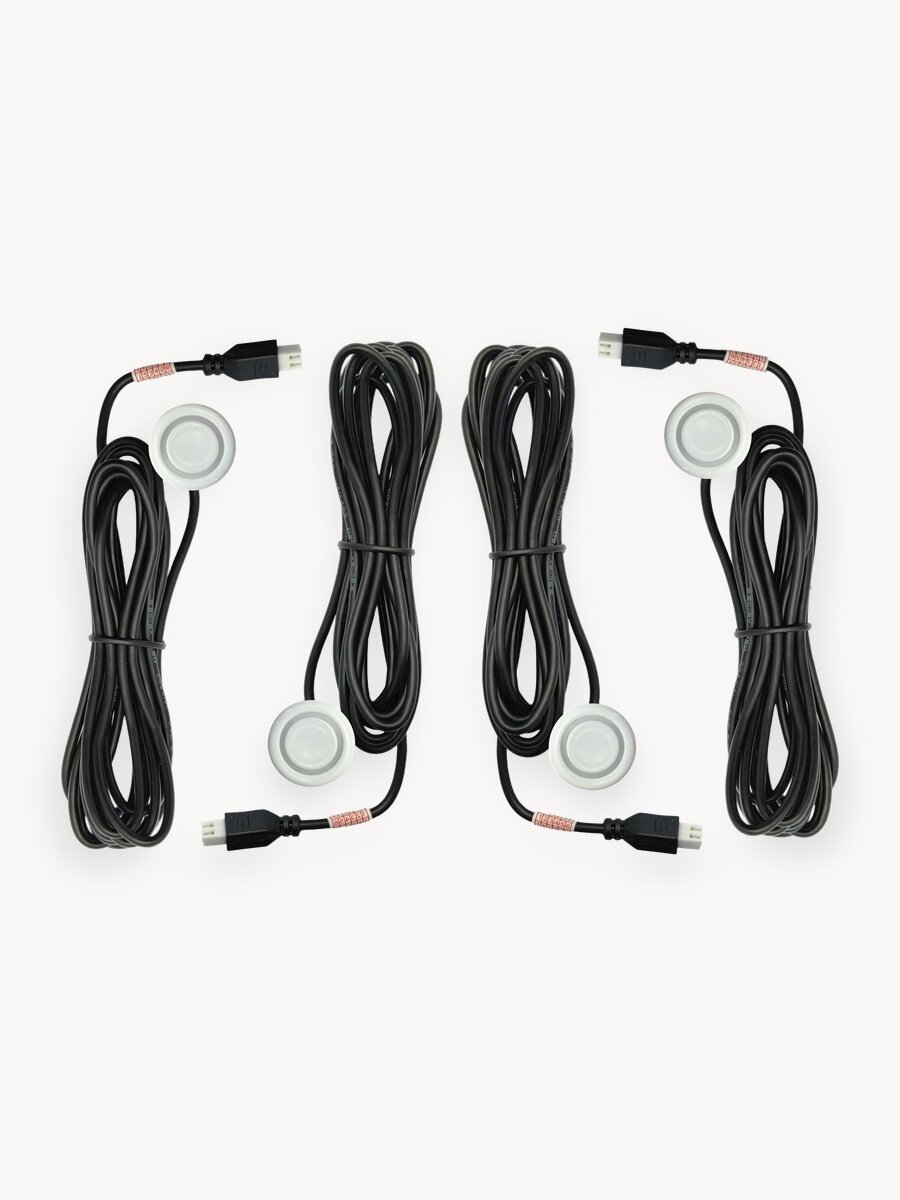 Парковочный радар Wide Media APS-114WH (в задний бамп, для ГУ Android, 4 дат. врез, бел.)