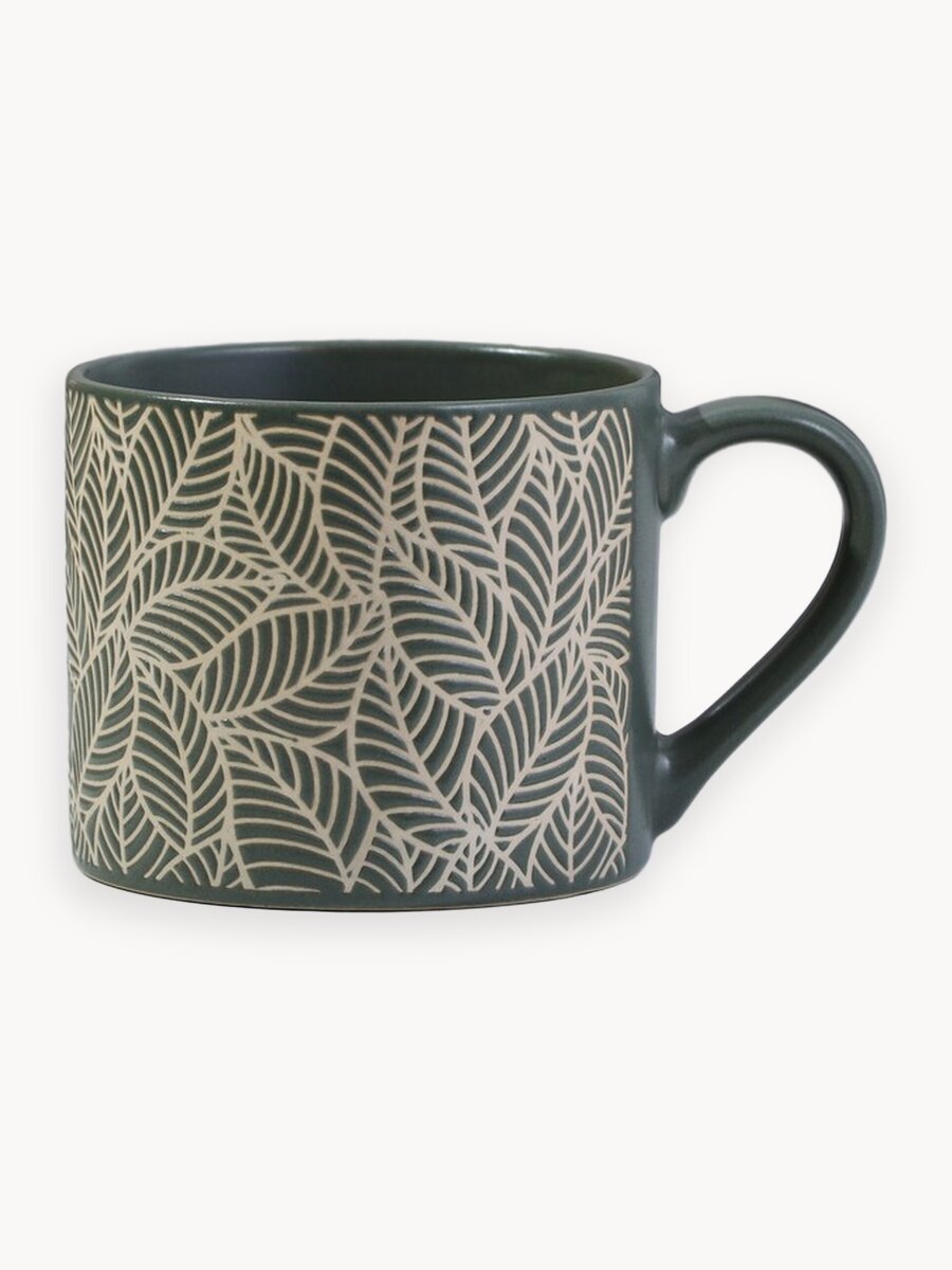 Посуда для сервировки Дорого внимание Кружка "Листья", объём 320 мл