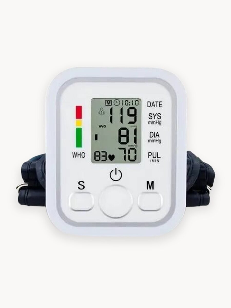Тонометр электронный Electronic Blood Pressure Monitor белый