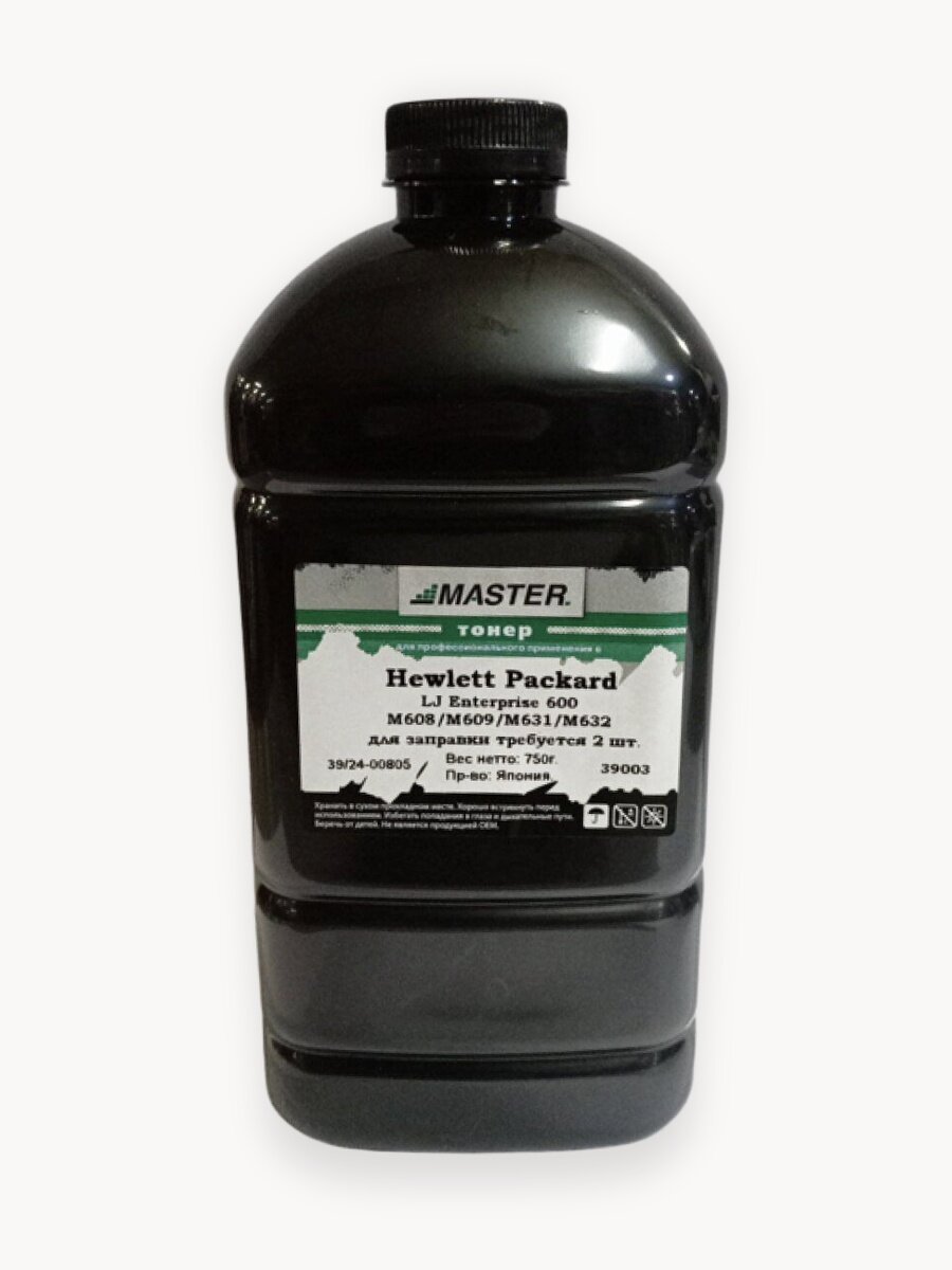Тонер HP LJ Enterprise 600 M608/M609/M631/M632, 750г/канистра, Master, 20,5K для заправки требуется 2 шт