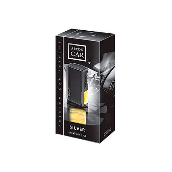 Ароматизатор Areon CAR box BLACK STYLE на дефлектор Серебро