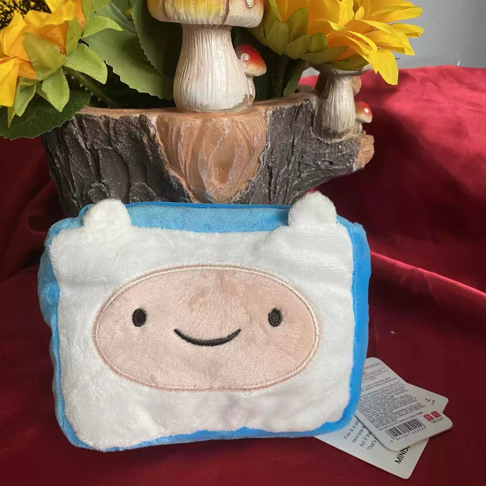 Плюшевая игрушка-кошелек Miniso из серии «Время приключений», кукла Лампий Спейс Принц, товары Bimbo Синий и белый