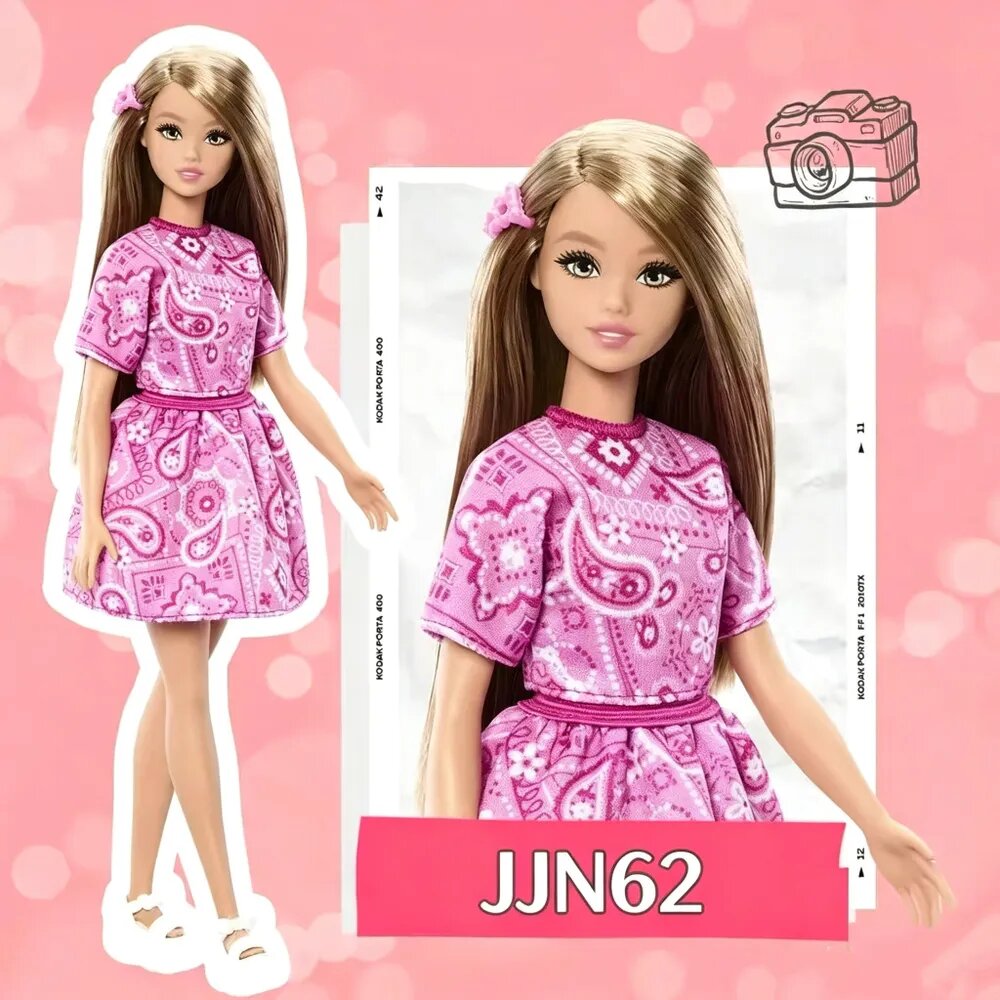 Кукла Barbie Fashionistas Style JJN62 Игрушки для девочек, стандартное исполнение