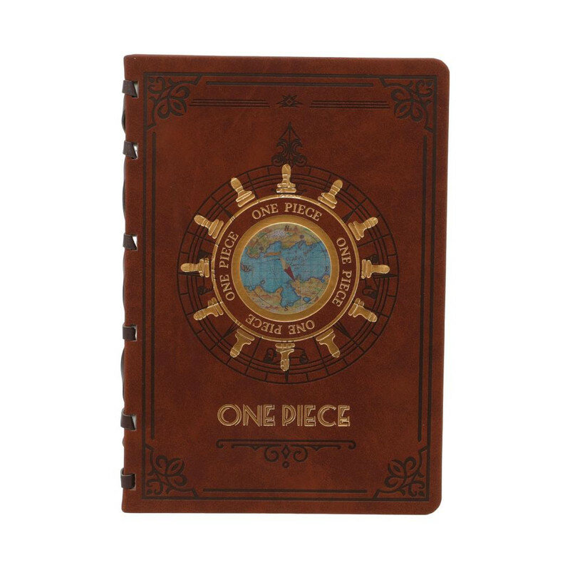 MINISO X One Piece тетрадь серии Classic Throwback формата A5 в твёрдом переплёте с тиснением и резинкой для закрытия, 96 листов