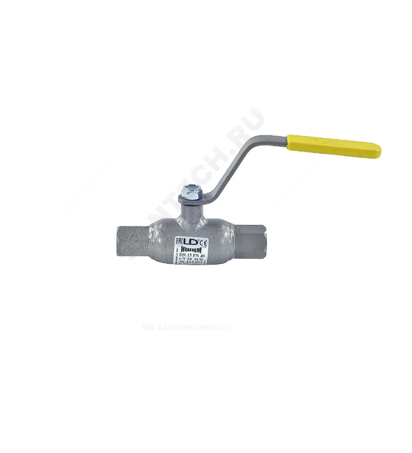 Кран шаровой сталь КШ. Ц. М Ду 25 Ру40 ВР L=135мм LD КШ. Ц. М.025.040. Н/П.02