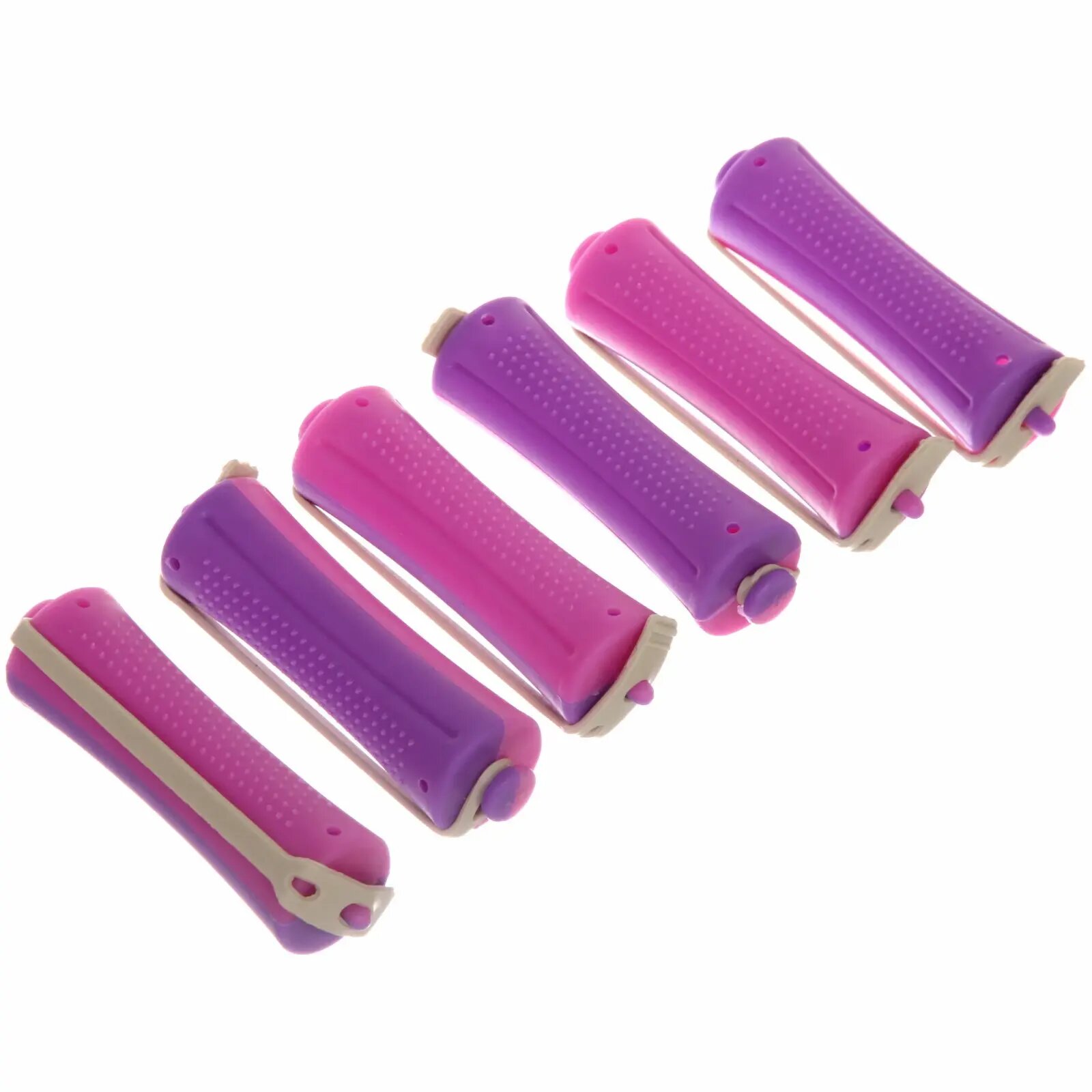 Бигуди пластиковые-коклюшки 6шт, d=25мм, для создания локонов, удобные и практичные