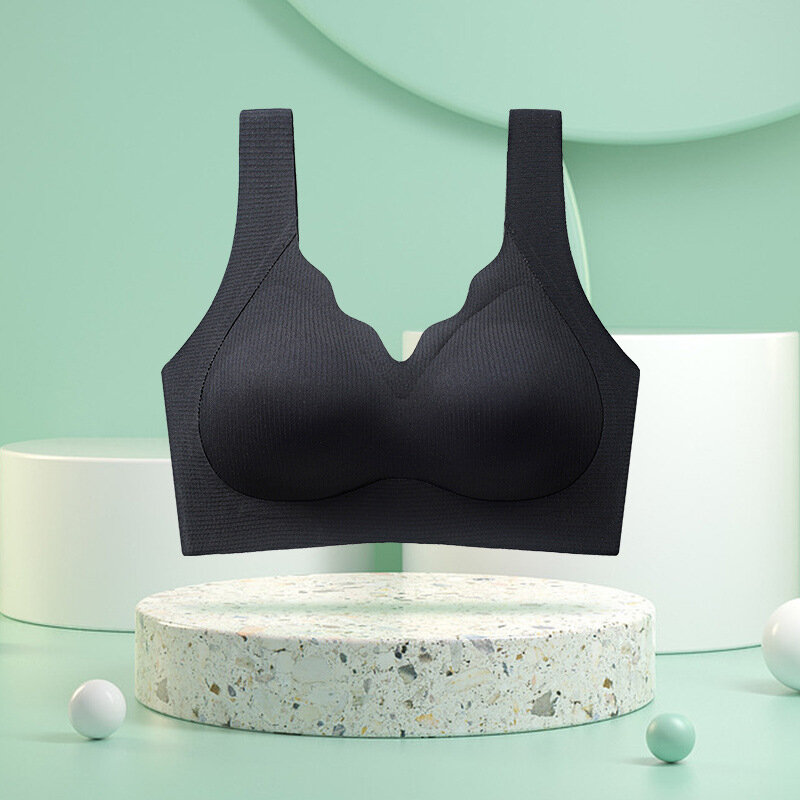 Бюстгальтер, бесшовный, для маленькой груди, черный