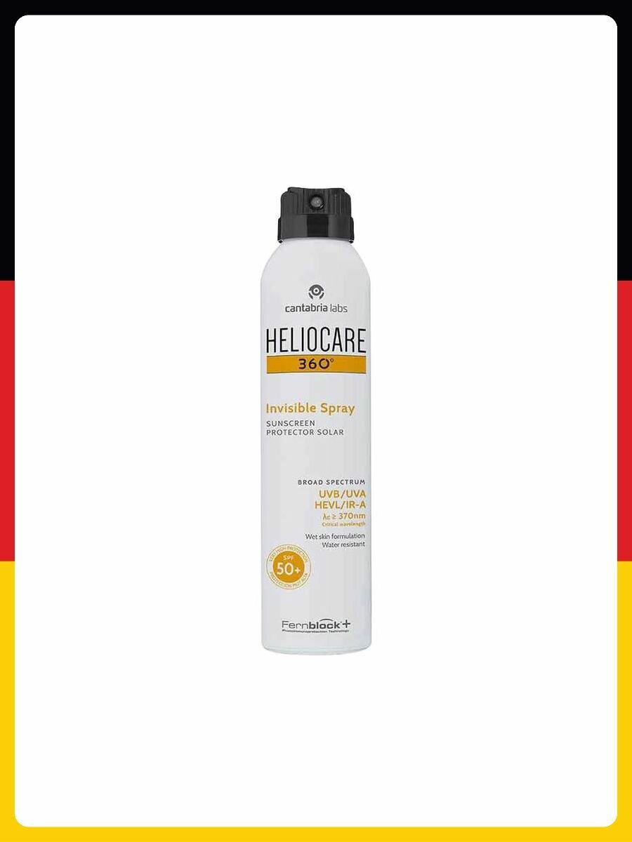 Средство солнцезащитное Heliocare 360 Invisible SPF 50 +, 200 ml