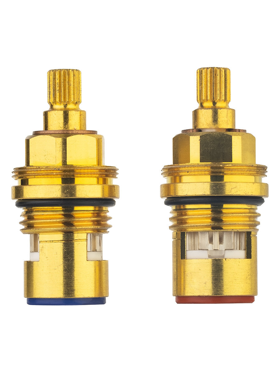 Кран-буксы (2 шт.) керамические для смесителя с поворотом на 90° Remer 76SX/DX