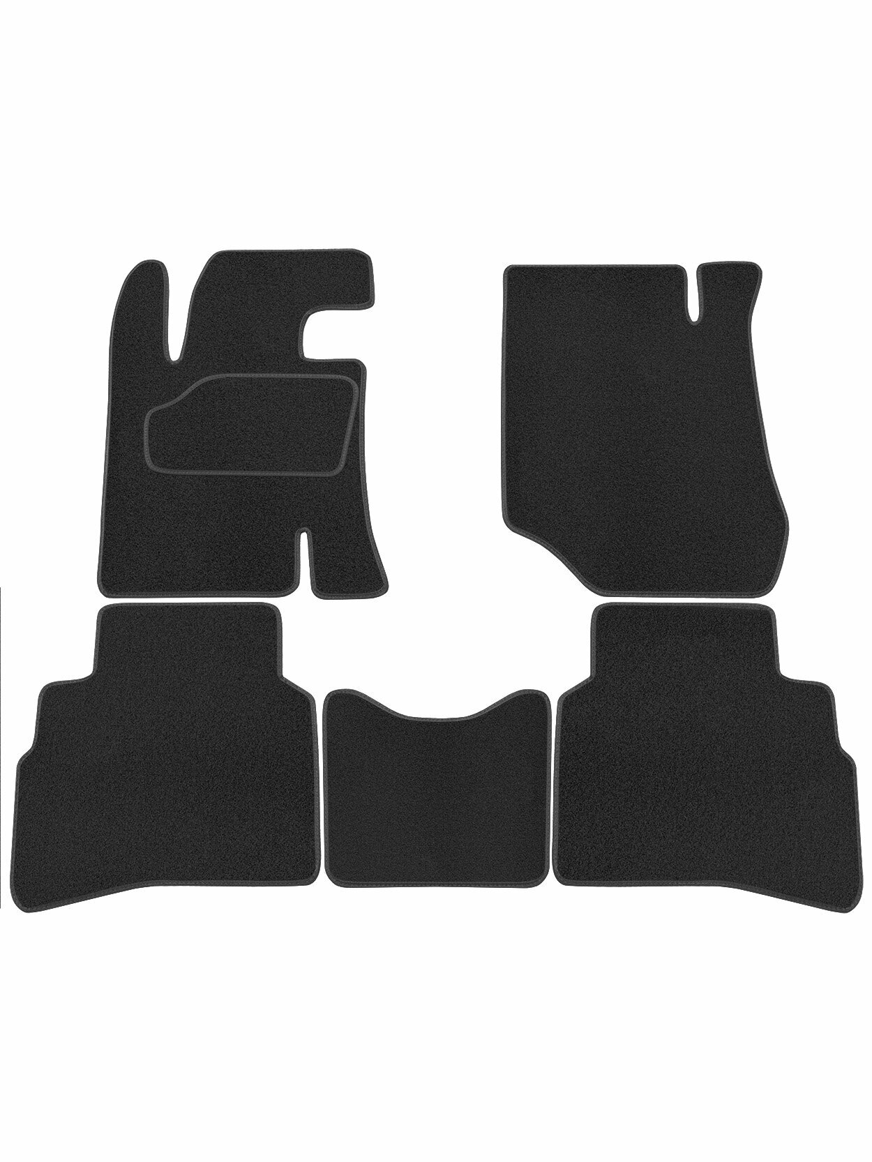 Коврик салонный ворсовый (черный) для Москвич 3 (22-Н. В.)