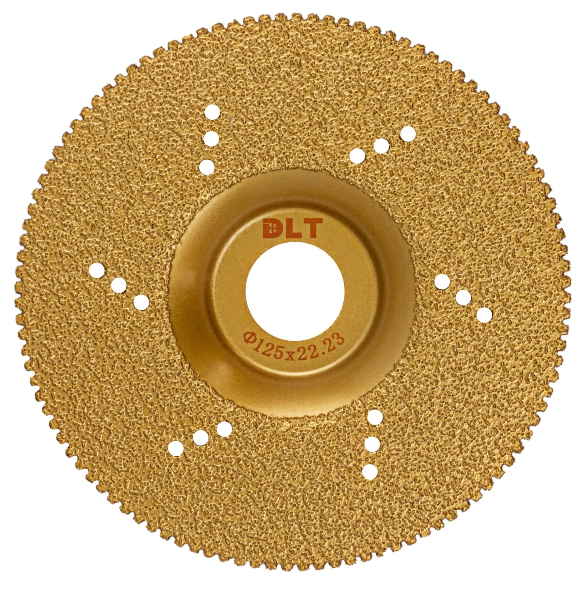 Диск алмазный DLT / ДЛТ №28 VACUUM шлифовальный по керамике, сухой рез, диаметр 125мм, посадочный 22.23мм, рез 2.5мм / расходные материалы и оснастка