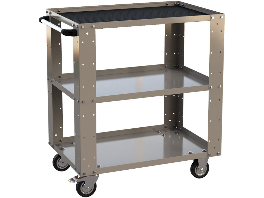 Тележка инструментальная MasterLine открытая 3 полки ML0C